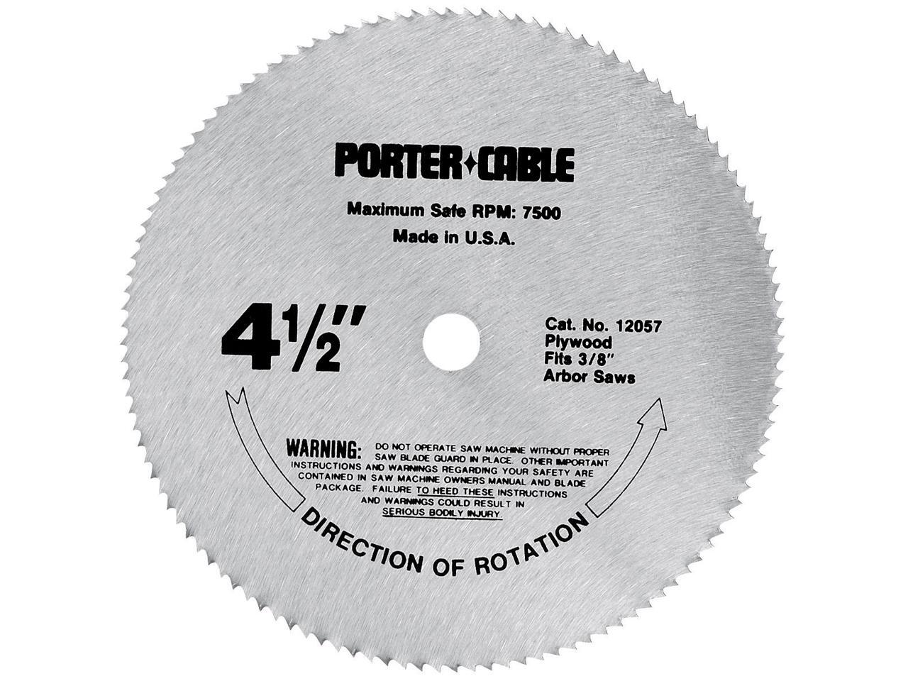 Porter Cable 12057 4-1/2" Plywood Circular Saw Blade - Newegg.com