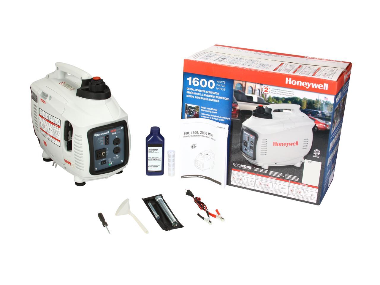 Honeywell 6065-1600 1600 Watt 99cc 4-Stroke OHV Portable Gas Powered ...