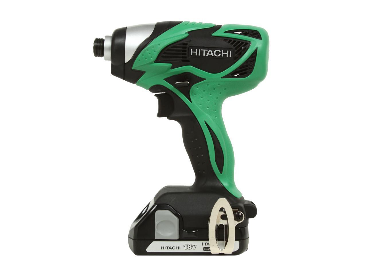 Hitachi WH18DSAL 18V 1.5Ah Lithium Ion Compact Pro Impact Driver ...