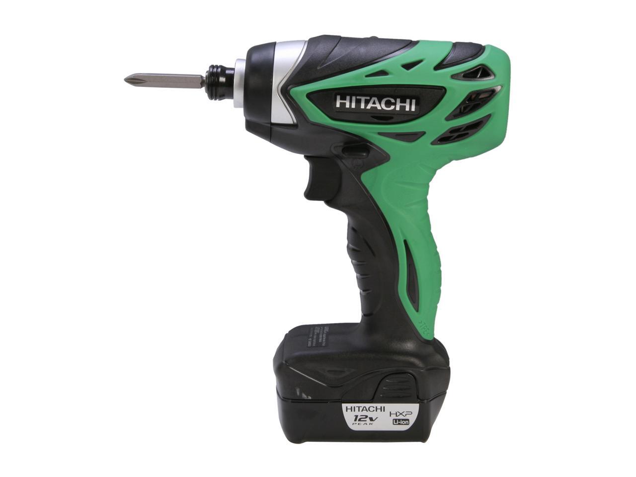 Hitachi WH10DFL 12V 1.5Ah Peak Lithium Ion Micro Impact Driver - Newegg.com