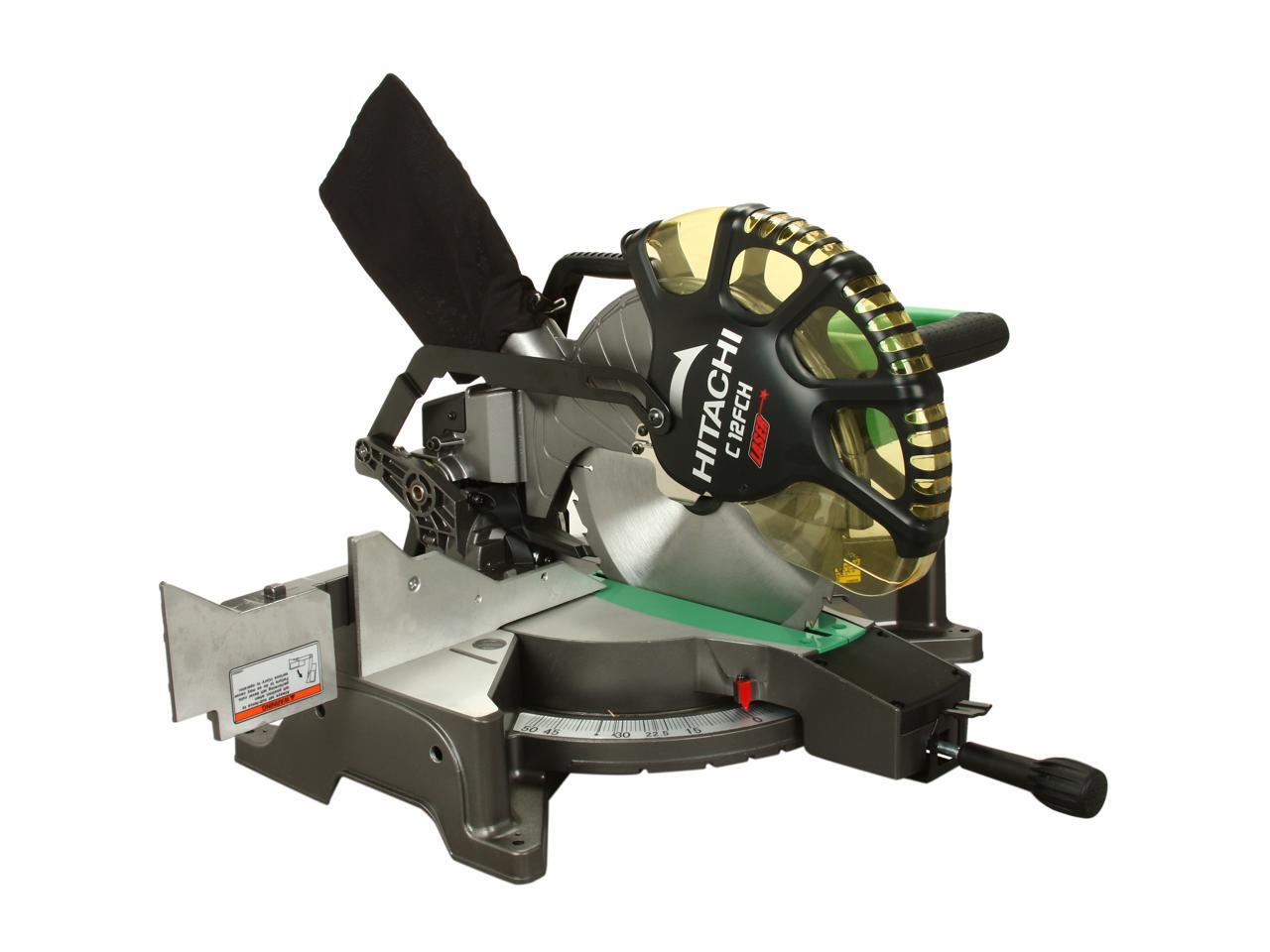 Hitachi C12FCH 12" Compound Miter Saw with Laser Marker - Newegg.com