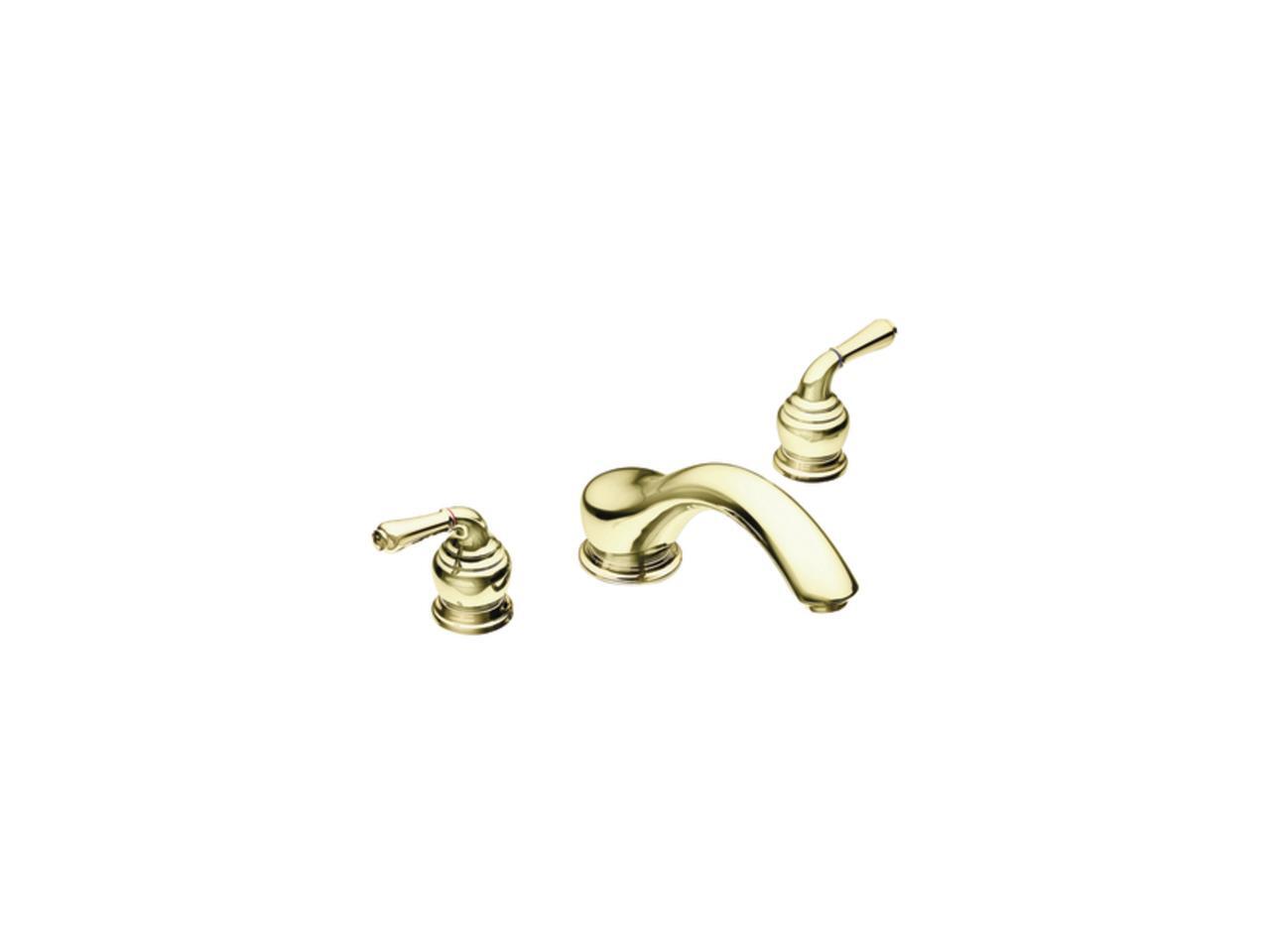 Moen T951P Euro Modern Monticello Polished brass two-handle low arc ...