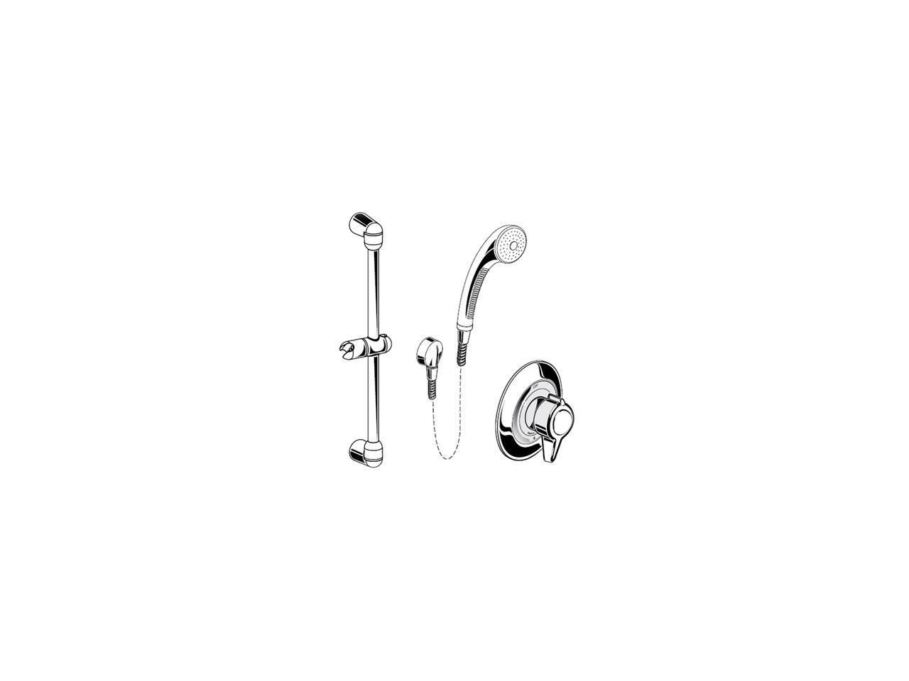 American Standard 1662.601.002 Complete Hand Shower System Kit - With ...