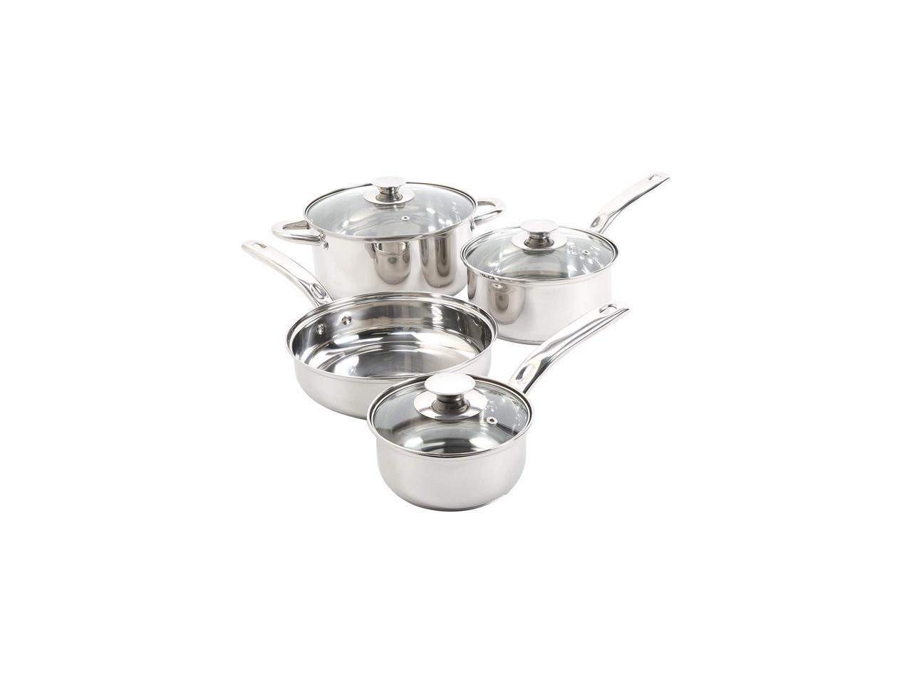 Sunbeam Ansonville 7-Piece Cookware Set, Silver - Newegg.com