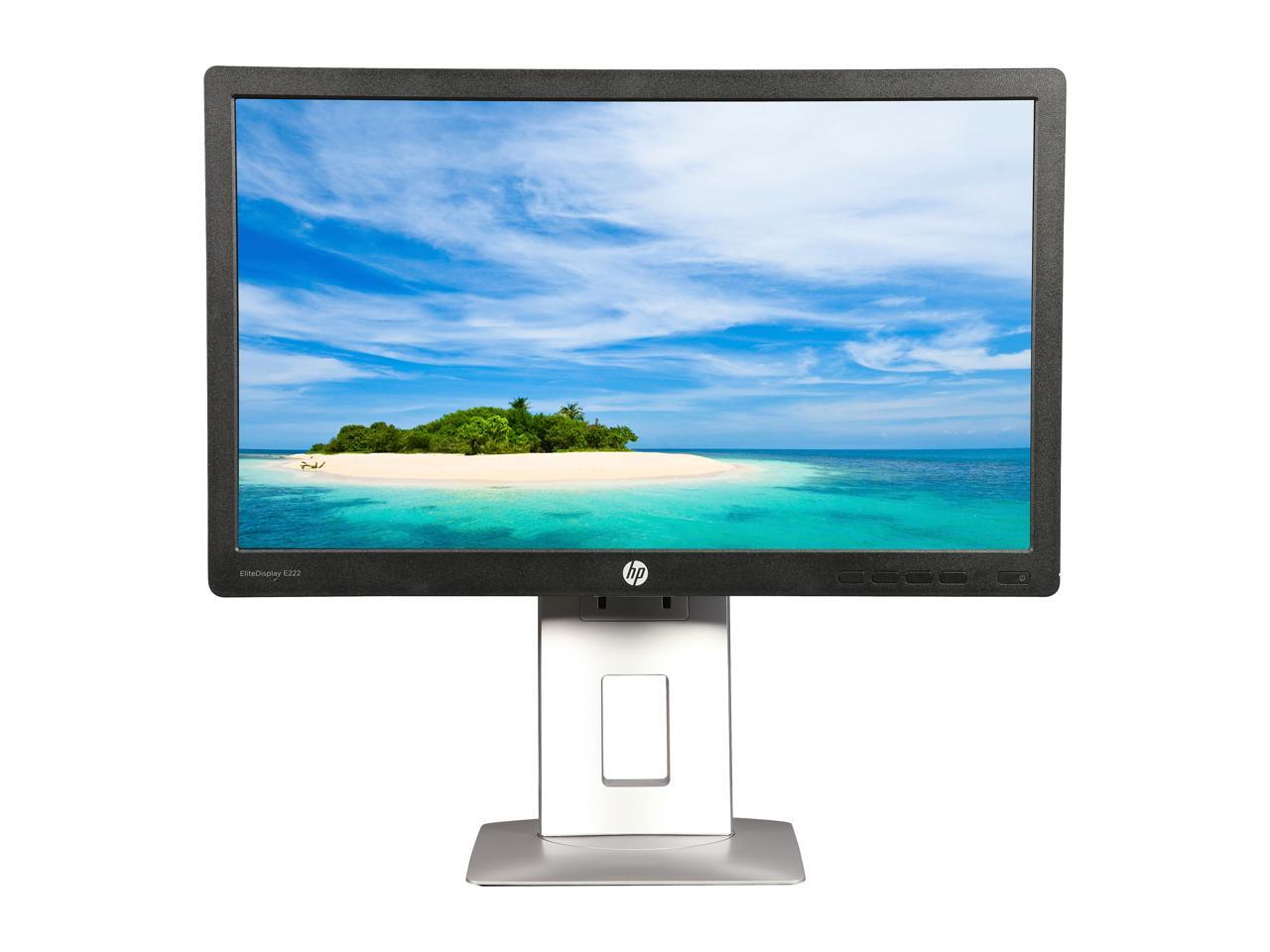 HP E222 21.5" Black Professional Full HD Monitor 1920 x 1080 16:9 60 Hz ...