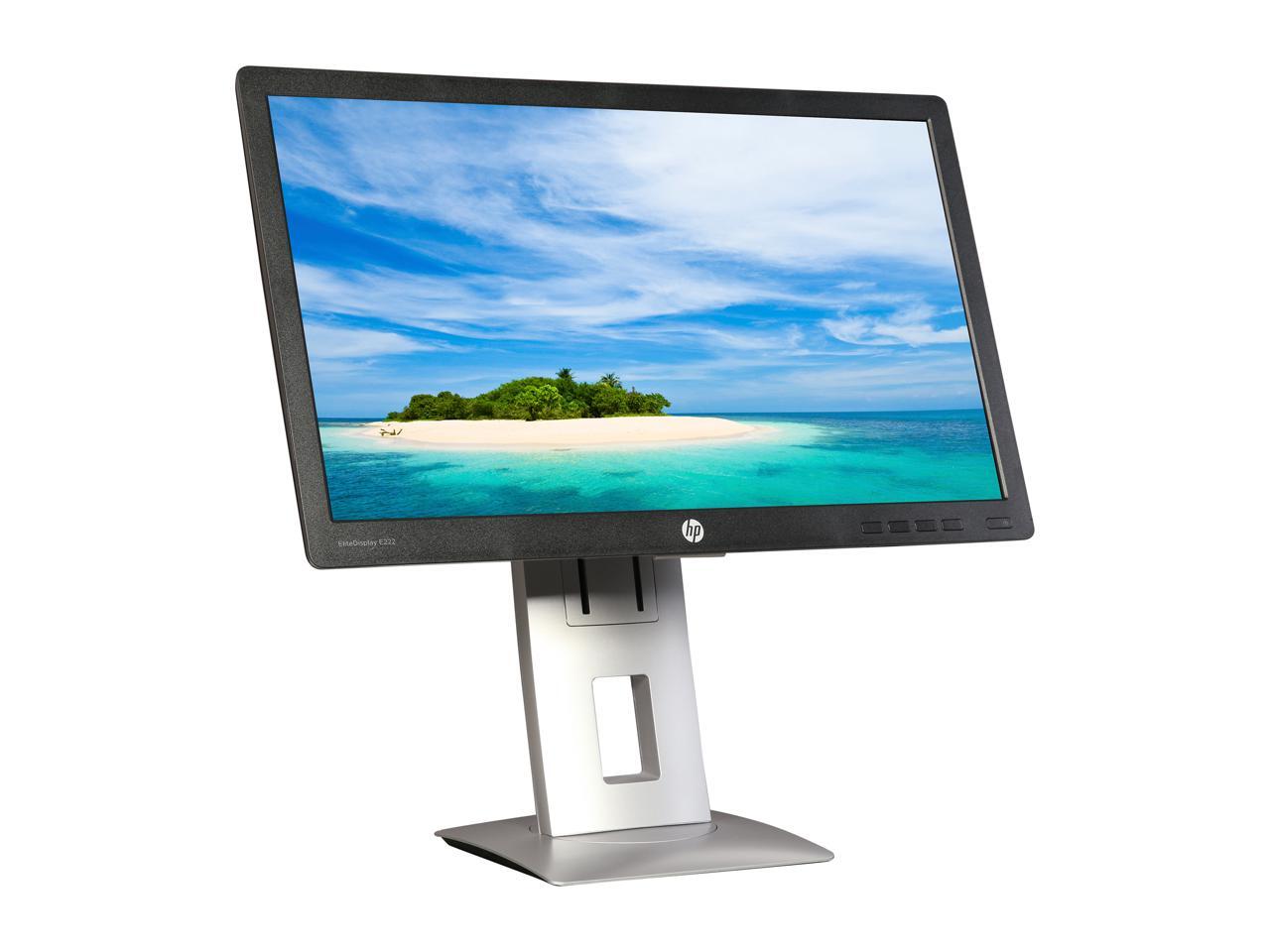 HP E222 21.5" Black Professional Full HD Monitor 1920 x 1080 16:9 60 Hz ...