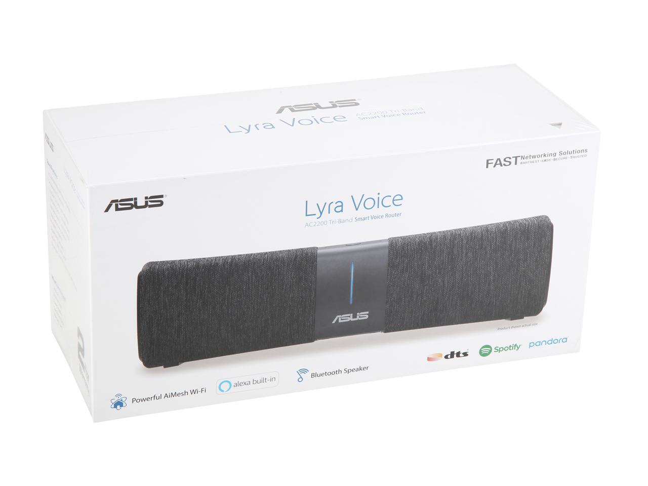 ASUS Lyra Voice All-In-One Smart Voice Router - AC2200 Tri-Band Mesh Wi ...
