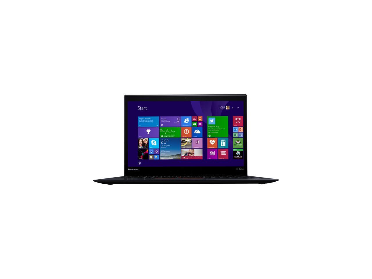 ThinkPad 14" Ultrabook X1 Carbon 20BS003AUS Intel Core i5-5200U 2.2GHz ...