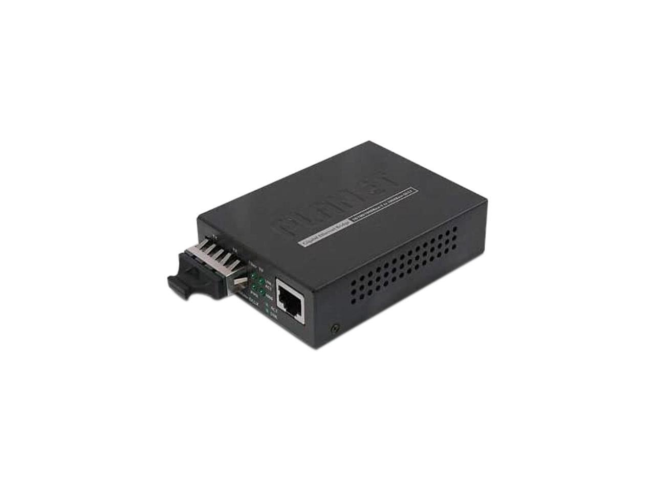 PLANET GT-802S 10/100/1000Base-T to 1000LX Gigabit Media Converter (SM ...