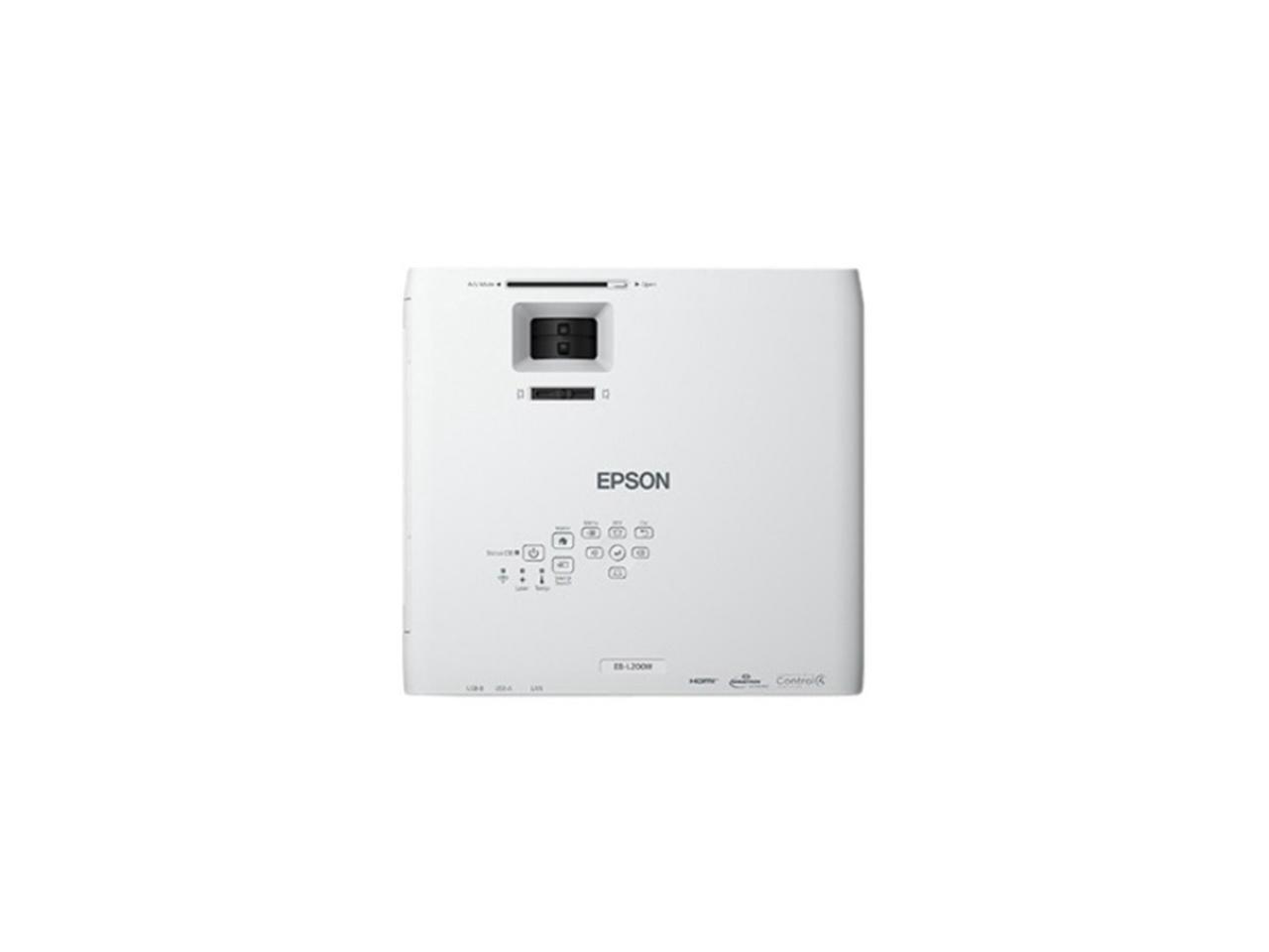 Epson PowerLite L200W 3LCD WXGA Long-Throw Laser Projector with Built ...