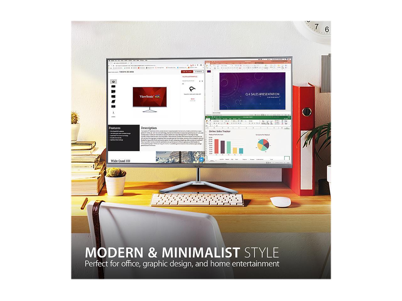 ViewSonic VX3276-2K-MHD 32 Inch Widescreen IPS 1440p Monitor with Ultra ...