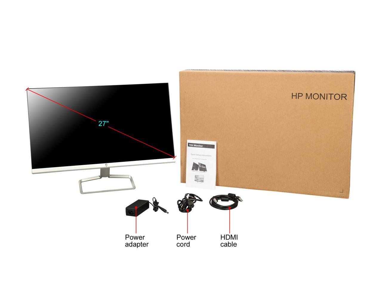 Refurbished: HP 2XN62AA 27F 27" 1920x1080 FHD IPS LED Display Monitor ...