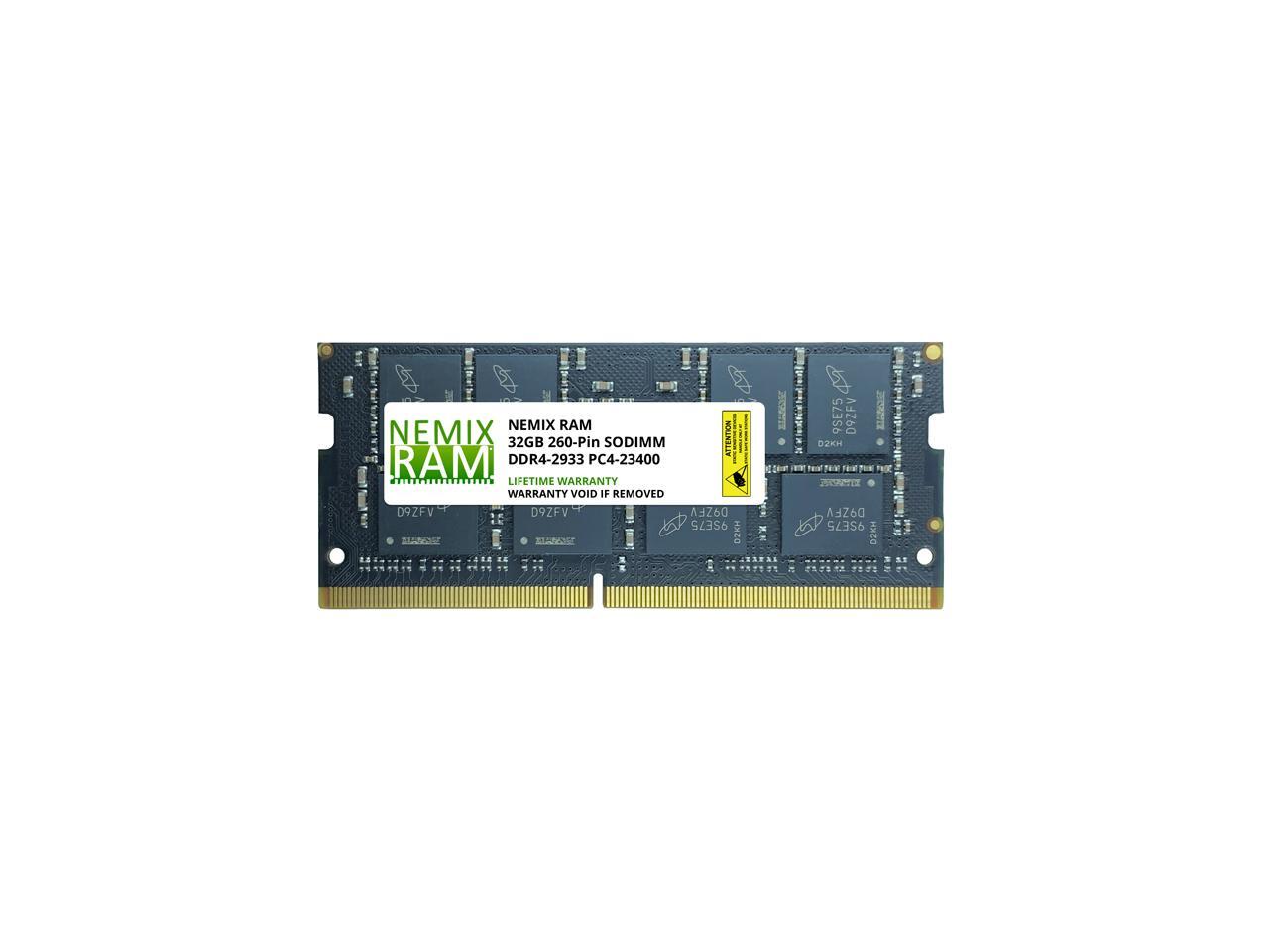 32GB DDR4-2933 PC4-23400 SODIMM Laptop Memory by Nemix Ram - Newegg.com