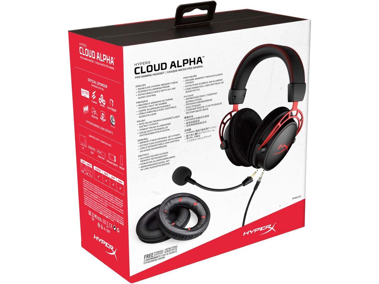 HyperX Cloud Alpha - Gaming Headset, Dual Chamber Drivers, Legendary ...