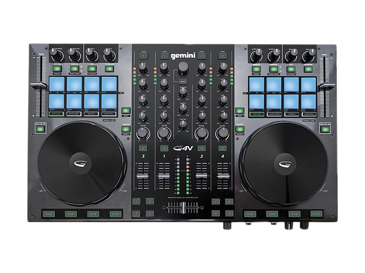 Gemini DJ - G4V - GEMINI G4V 4-Channel Virtual DJ Controller - Newegg.com