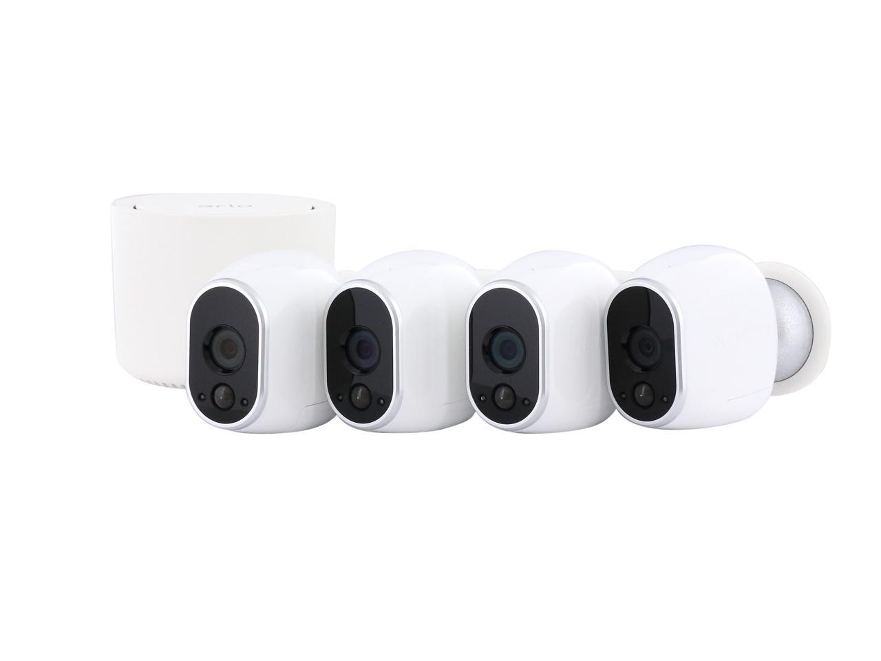 Open Box: NETGEAR Arlo Security Camera System - 4 HD, 100% Wire-Free ...