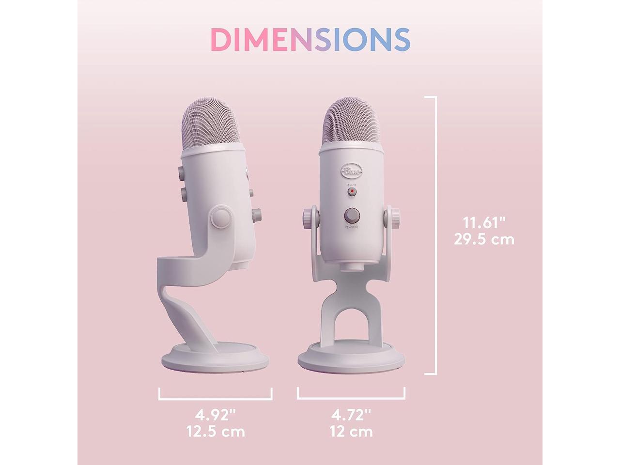 Logitech Blue Yeti Premium USB Gaming Microphone for Streaming, Blue VO ...