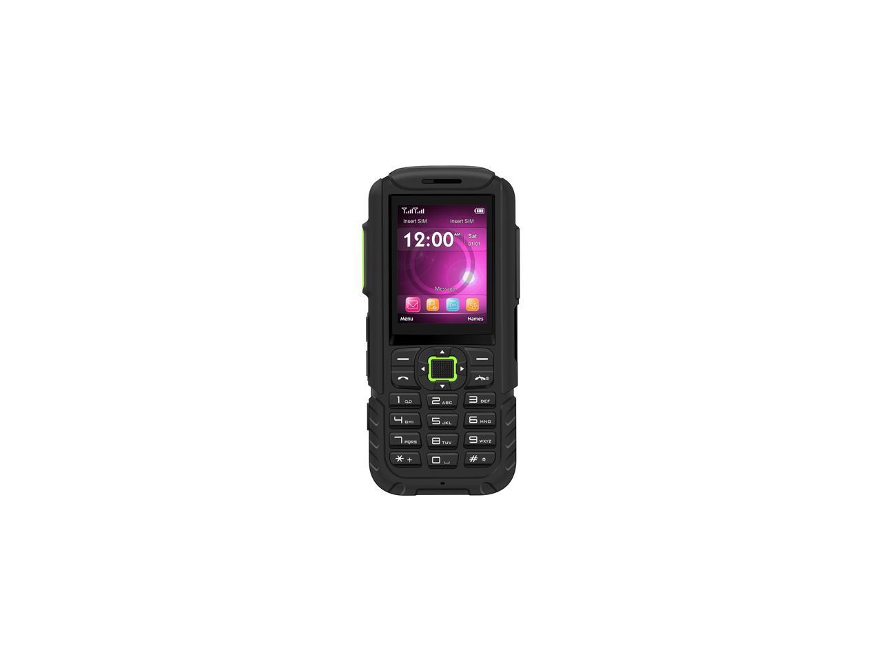 BLU Tank Mega T570 Unlocked GSM Rugged Feature Phone (2.4" Green, 32MB ...