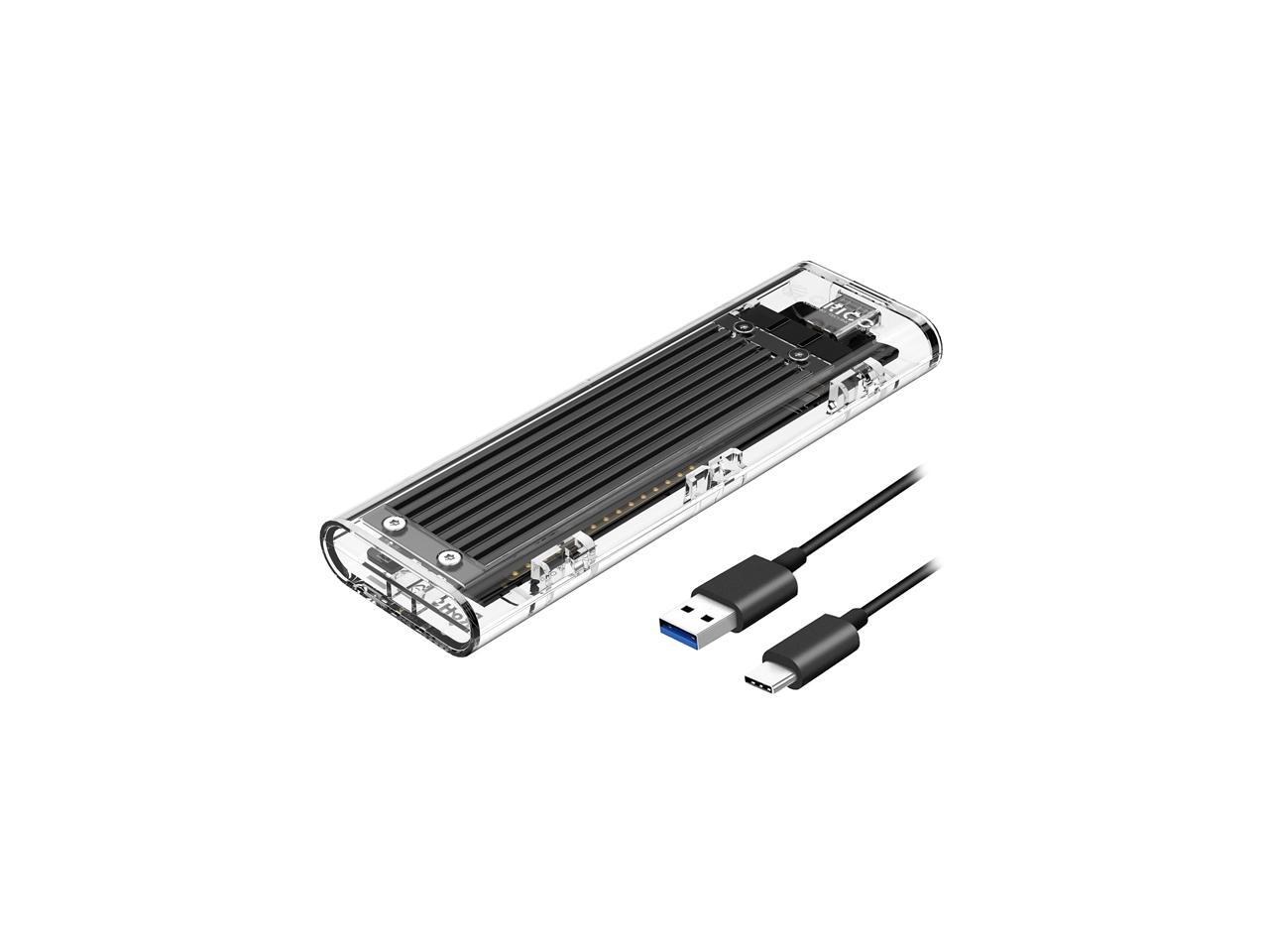 ORICO M.2 to Type-C SSD Enclosure NGFF Transparent USB3.1 Type-C 6Gbps ...