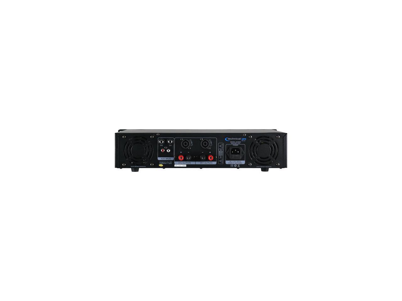 Technical Pro AX3000 2U Professional 2CH Power Amplifier - Newegg.com