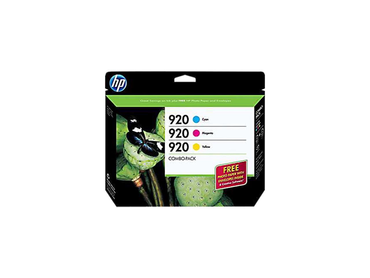 HP 920 (B3B30FN#140) Ink Cartridge 300 Page Yield; Cyan, Magenta ...