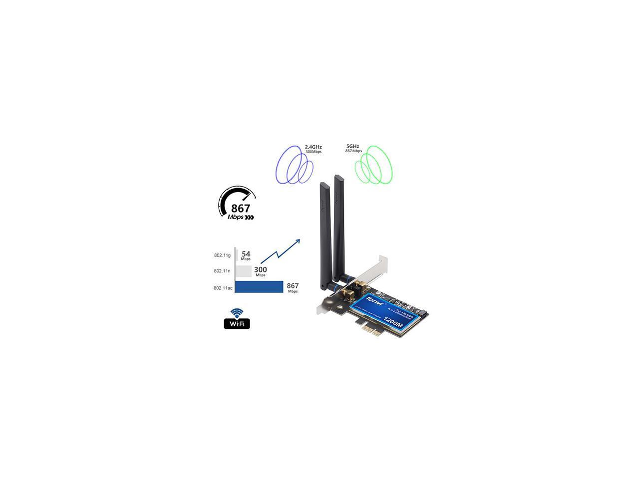 Fenvi FV-HB1200 Desktop Wireless AC1200 Wi-Fi Adapter - Newegg.com