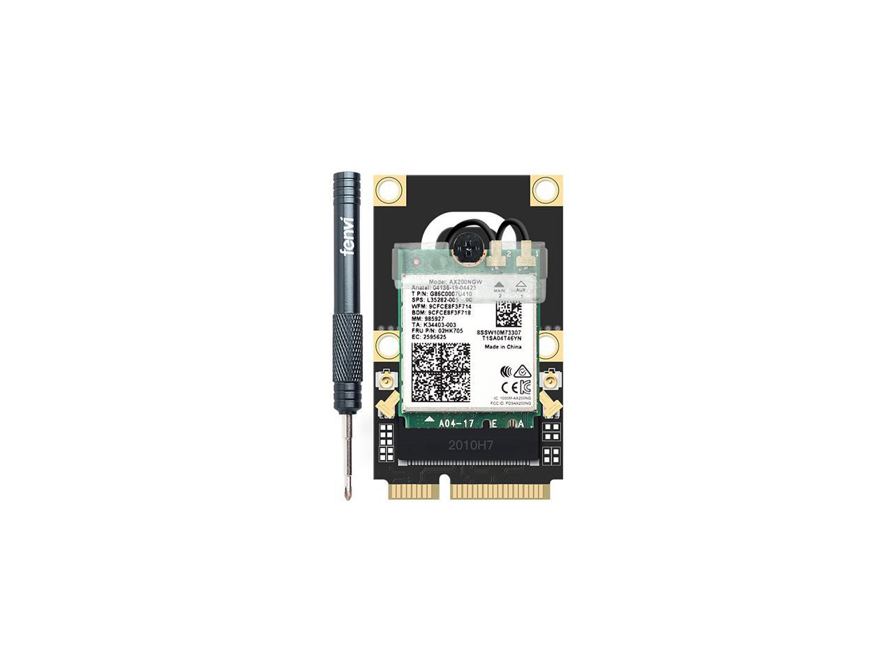 Mini PCI-E Wi-Fi 6 Intel AX200 Adapter Kit PCI Express Full Wifi ...