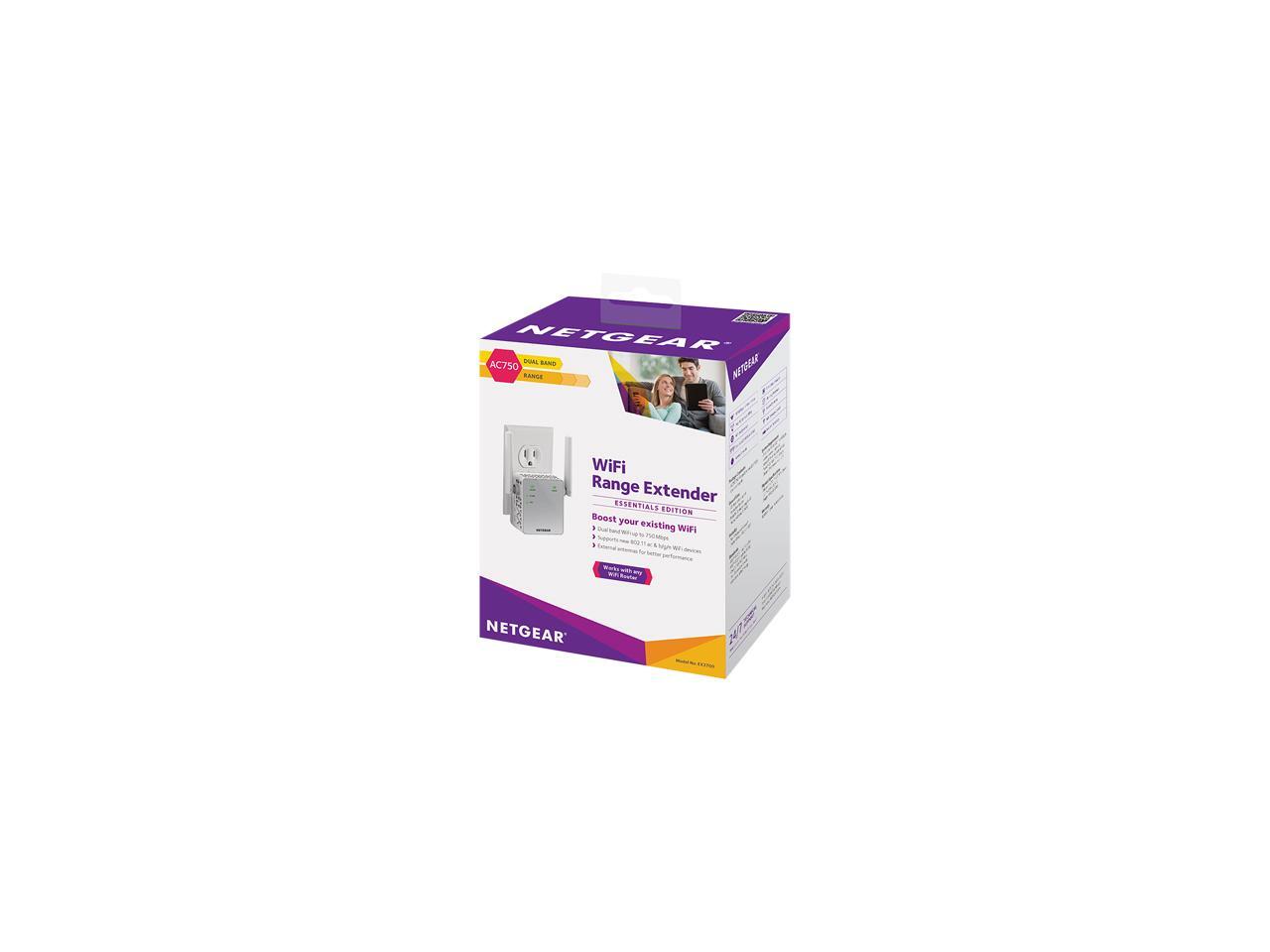 NETGEAR AC750 Wi-Fi Range Extender - Essentials Edition (EX3700-100CNS ...