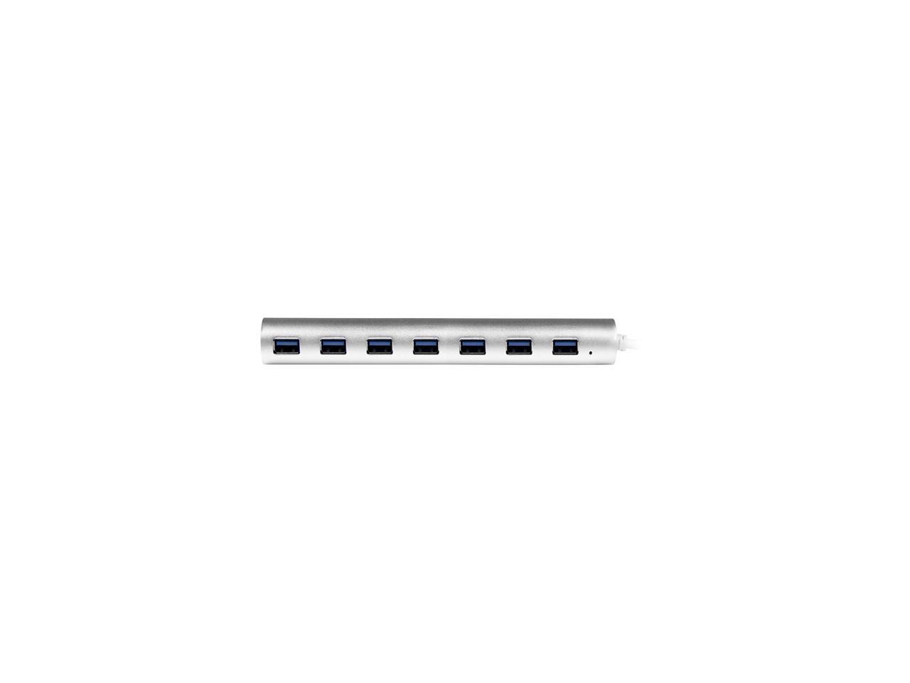 StarTech ST73007UA StarTech.com 7 Port Compact USB 3.0 Hub with Built ...