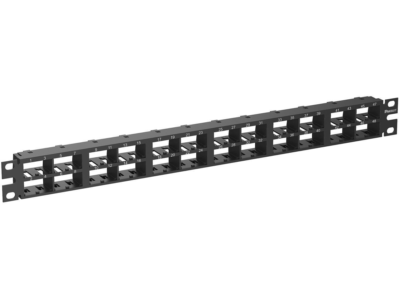 Panduit CPP48HDEWBL 48-Port Modular Patch Panel - Newegg.com