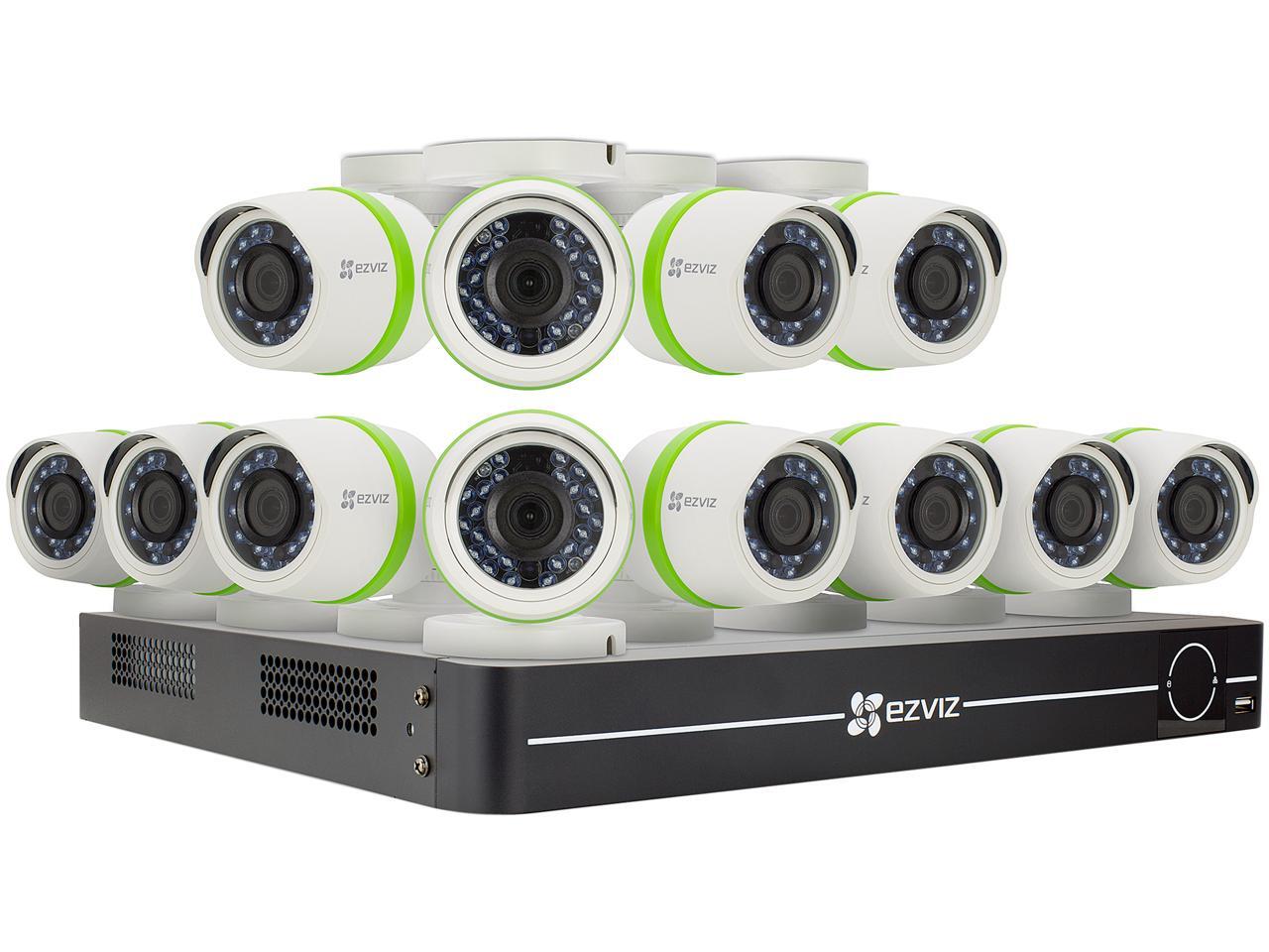 EZVIZ Outdoor 3MP Video Security Surveillance System, 12 Weatherproof ...