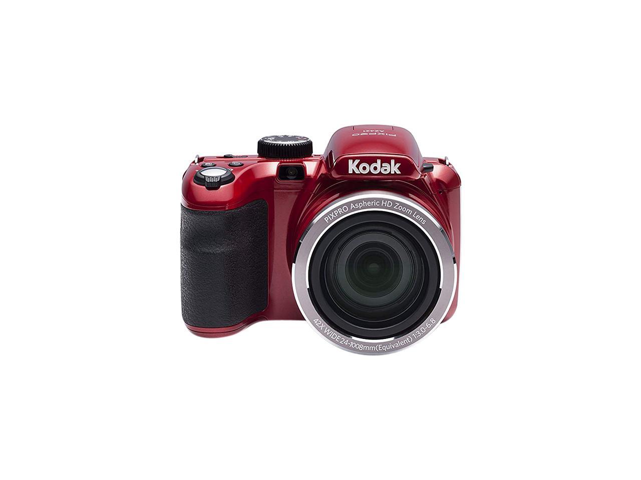 Kodak PIXPRO AZ421 16.2 Megapixel Compact Camera - Red - Newegg.com