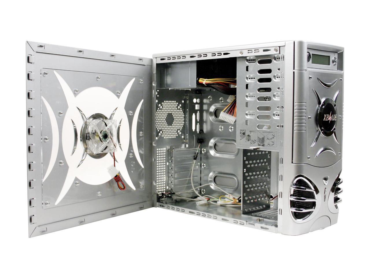 ATOP XBlade AT859A-SV-LCD Silver Computer Case - Newegg.com