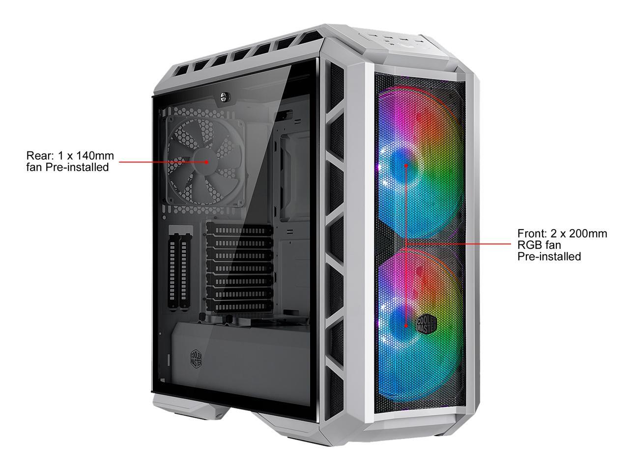 Cooler Master MasterCase H500P Mesh White ATX Computer Case - Newegg.ca