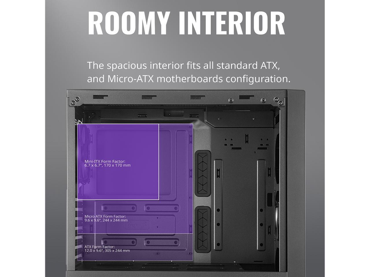 Cooler Master MasterBox NR600 w/ Front Mesh and Tempered Glass - Newegg.ca