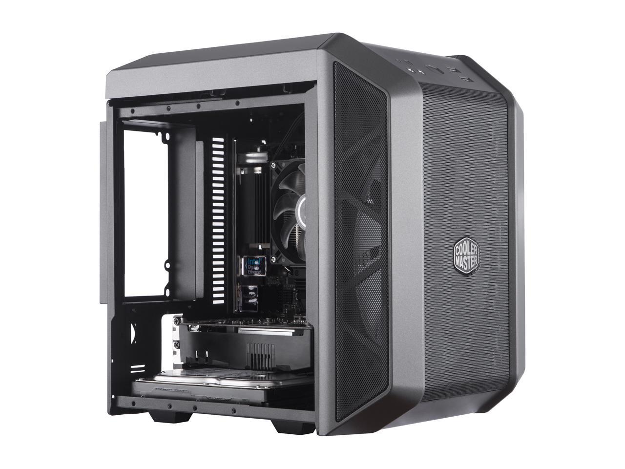 Cooler Master MasterCase H100 Mini-ITX Case w/ 200mm RGB Fan, Mesh ...