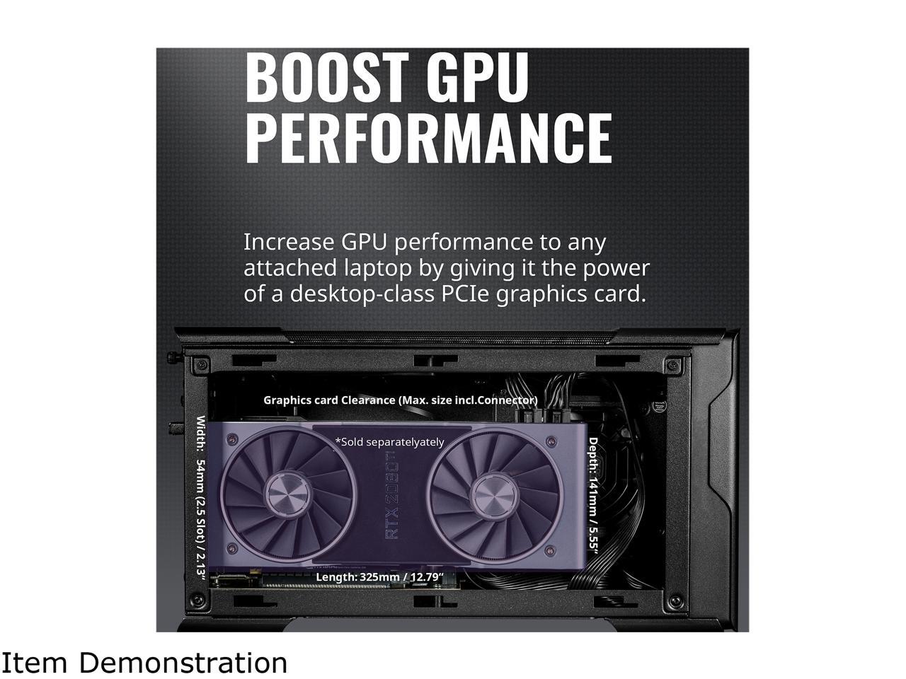 Cooler Master MasterCase EG200 Thunderbolt 3 External Graphics Card ...