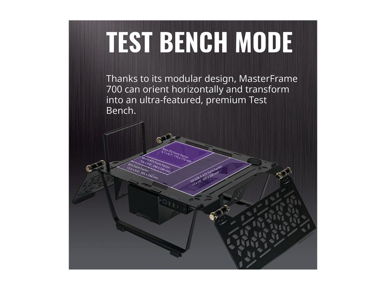 Cooler Master MasterFrame 700 Custom Test Bench / Open-Air ATX PC Case ...