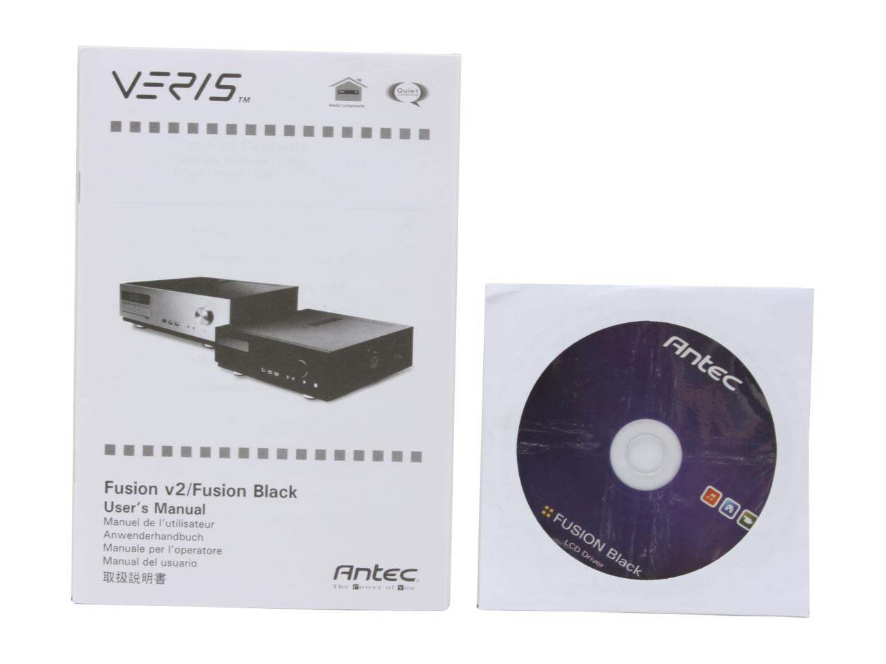 Antec Aluminum Veris Fusion Black 430 Micro ATX Media Center / HTPC ...