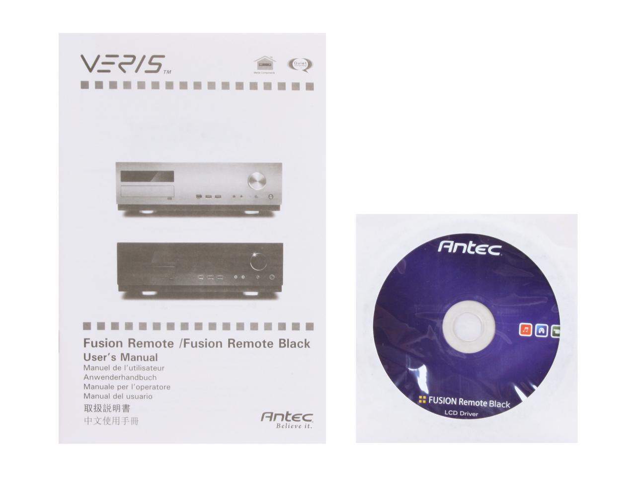 Antec Black Fusion Remote Black Micro ATX Media Center / HTPC Case ...