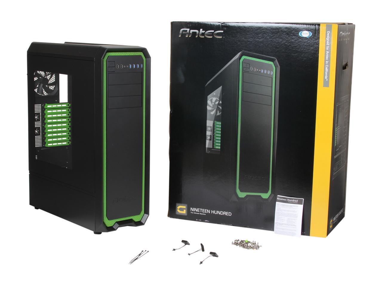 Antec Nineteen Hundred Green Black / Green Computer Case - Newegg.com
