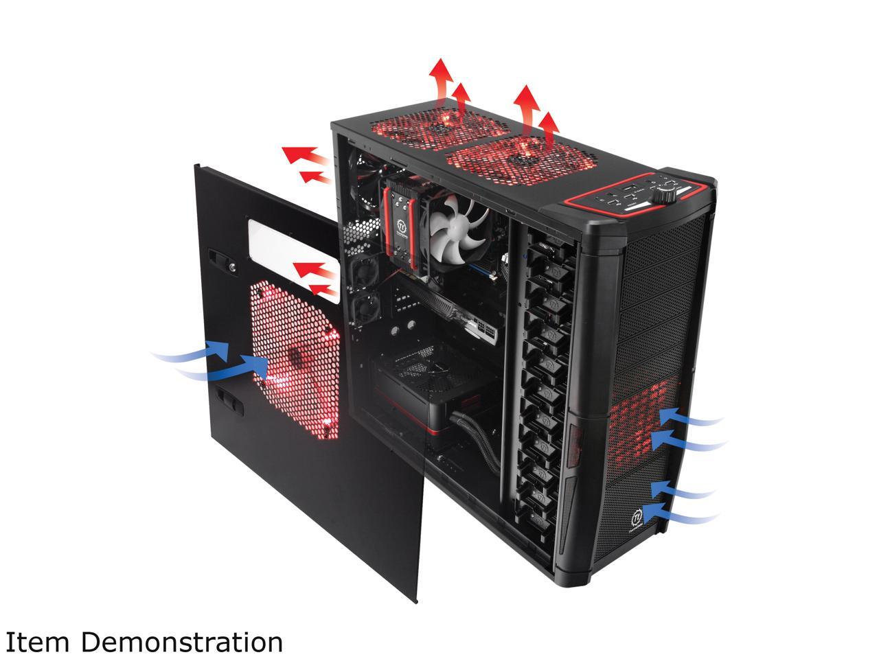 Thermaltake Element V Black Edition Steel Full Tower Computer Case ...