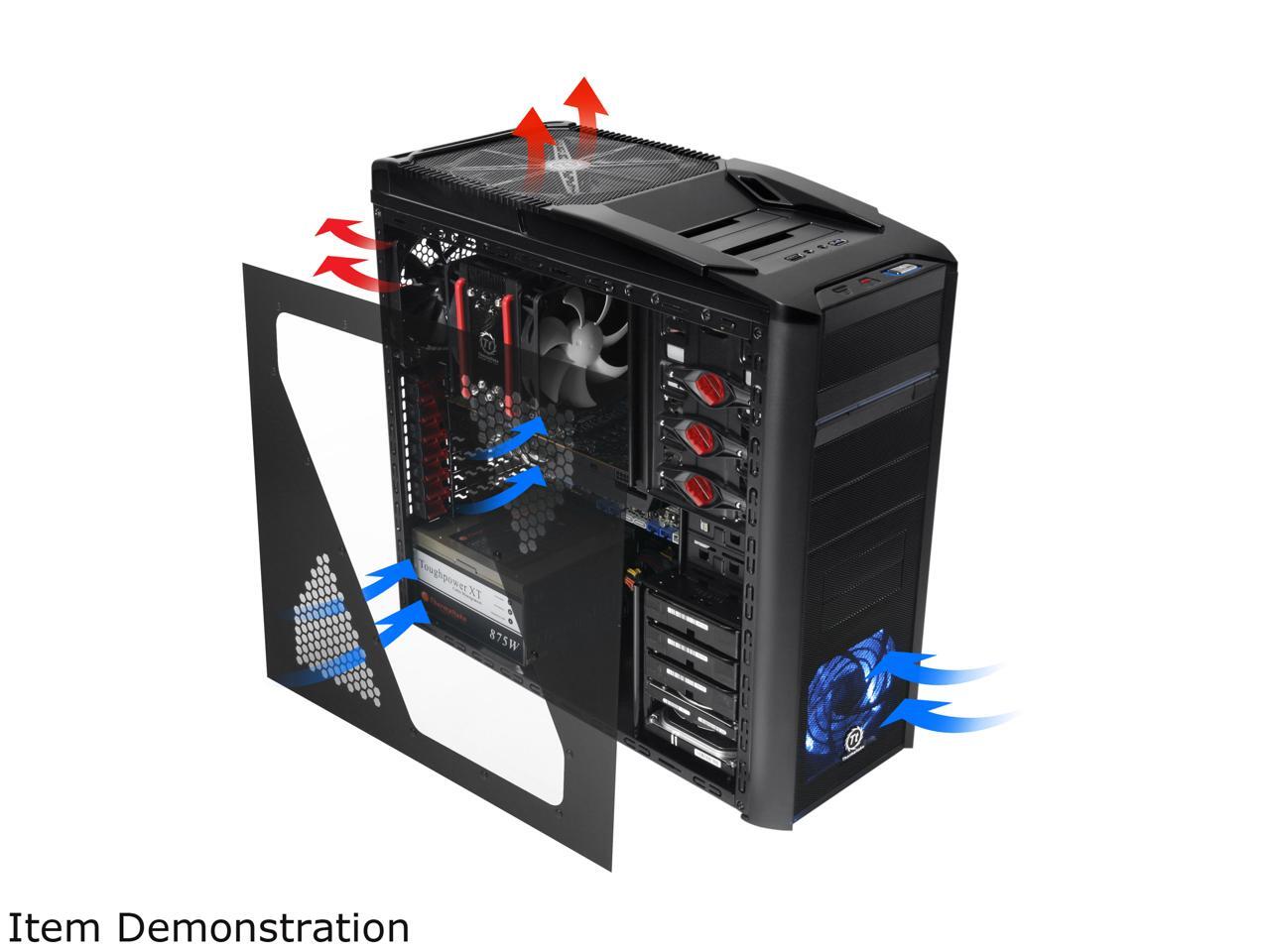 Thermaltake V9 BlacX Edition Gaming Chassis Mid Tower Steel Computer ...