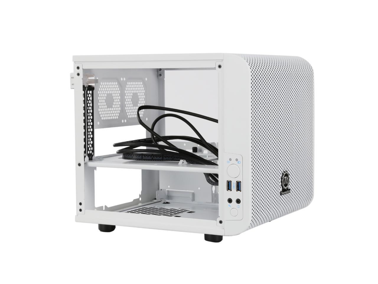 Thermaltake Core V1 Snow Edition Extreme Mini ITX Cube Chassis ...
