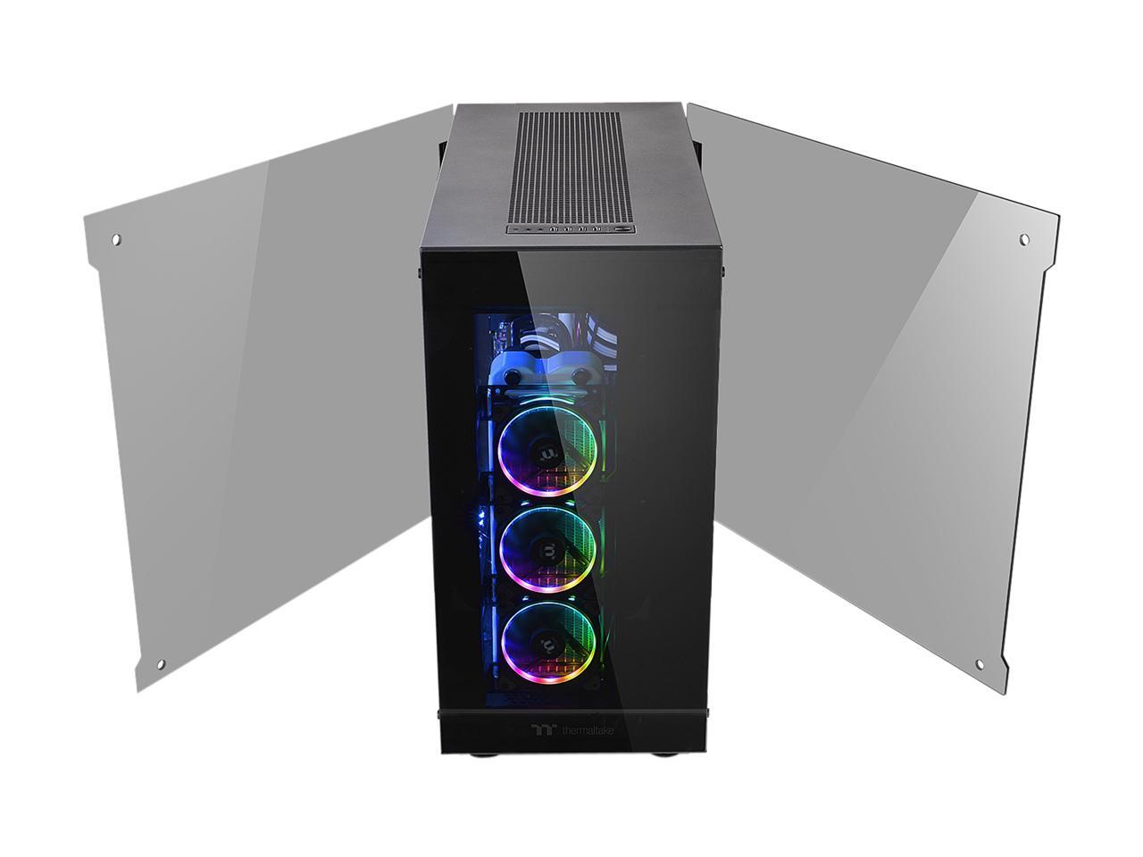 Thermaltake View 91 RGB PLUS Tempered Glass XL-ATX Vertical GPU Modular ...