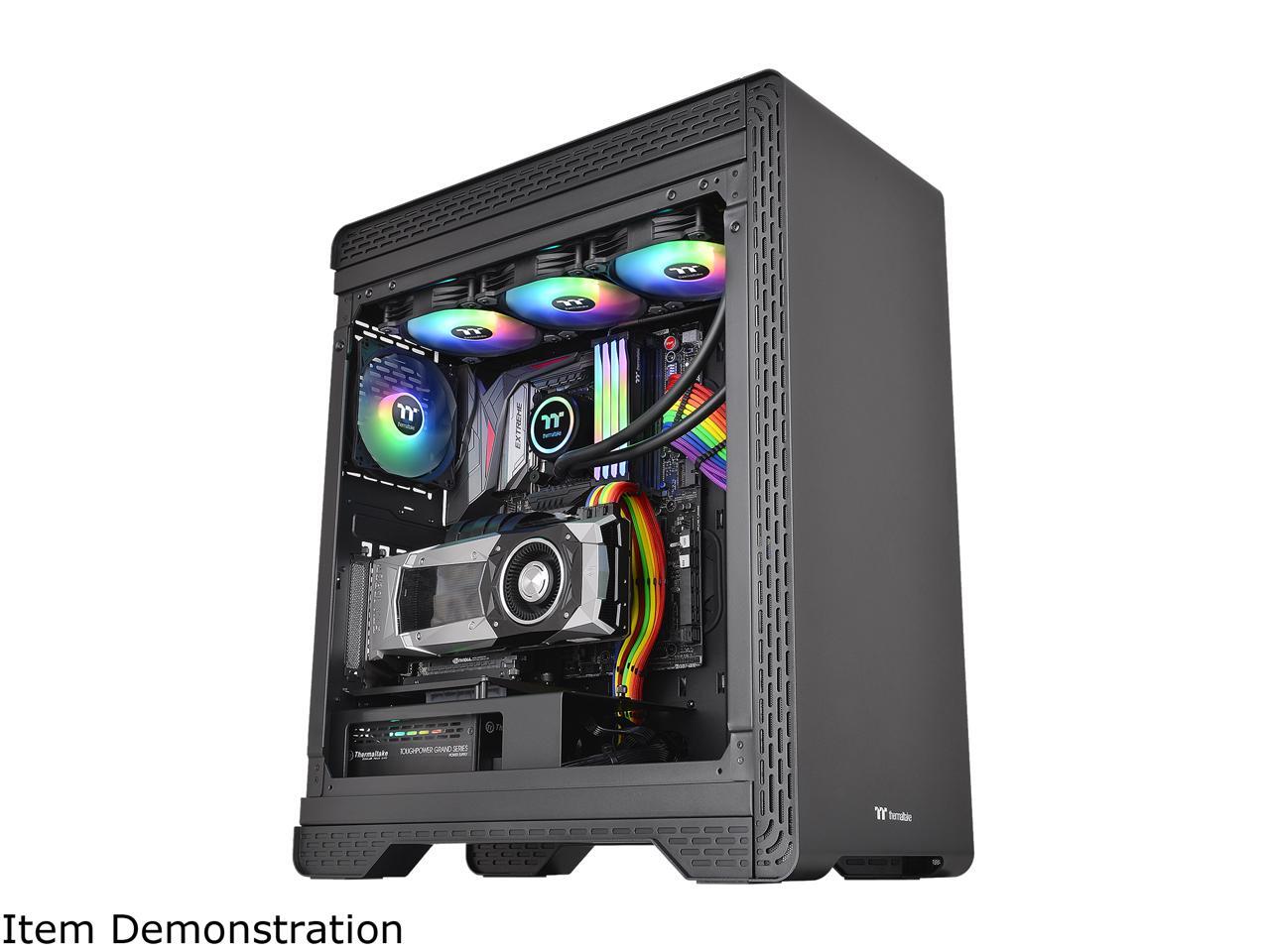 Thermaltake S500 Tempered Glass ATX Mid-Tower Computer Case with 140mm ...