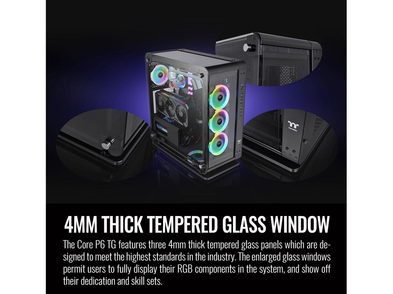 Thermaltake Core P6 TG Dual-Form Transformable/2-Way Layout ATX Mid ...