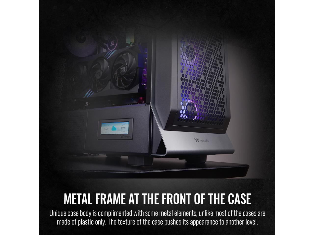 Thermaltake Ceres 500 Black Mid Tower E-ATX Computer Case with Tempered ...