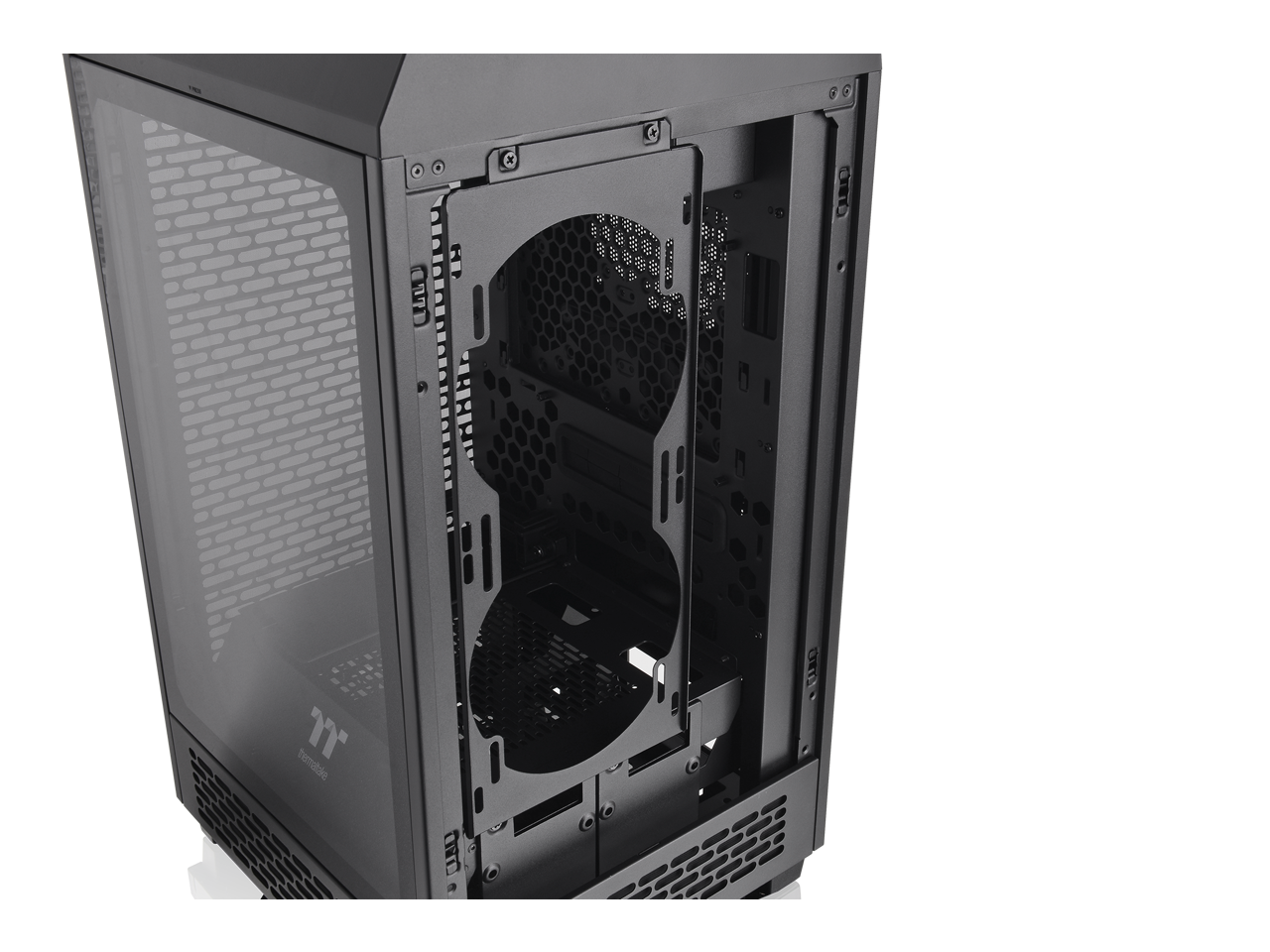 Thermaltake Tower 200 Mini-ITX Computer Case; 2x140mm Pre-installed ...