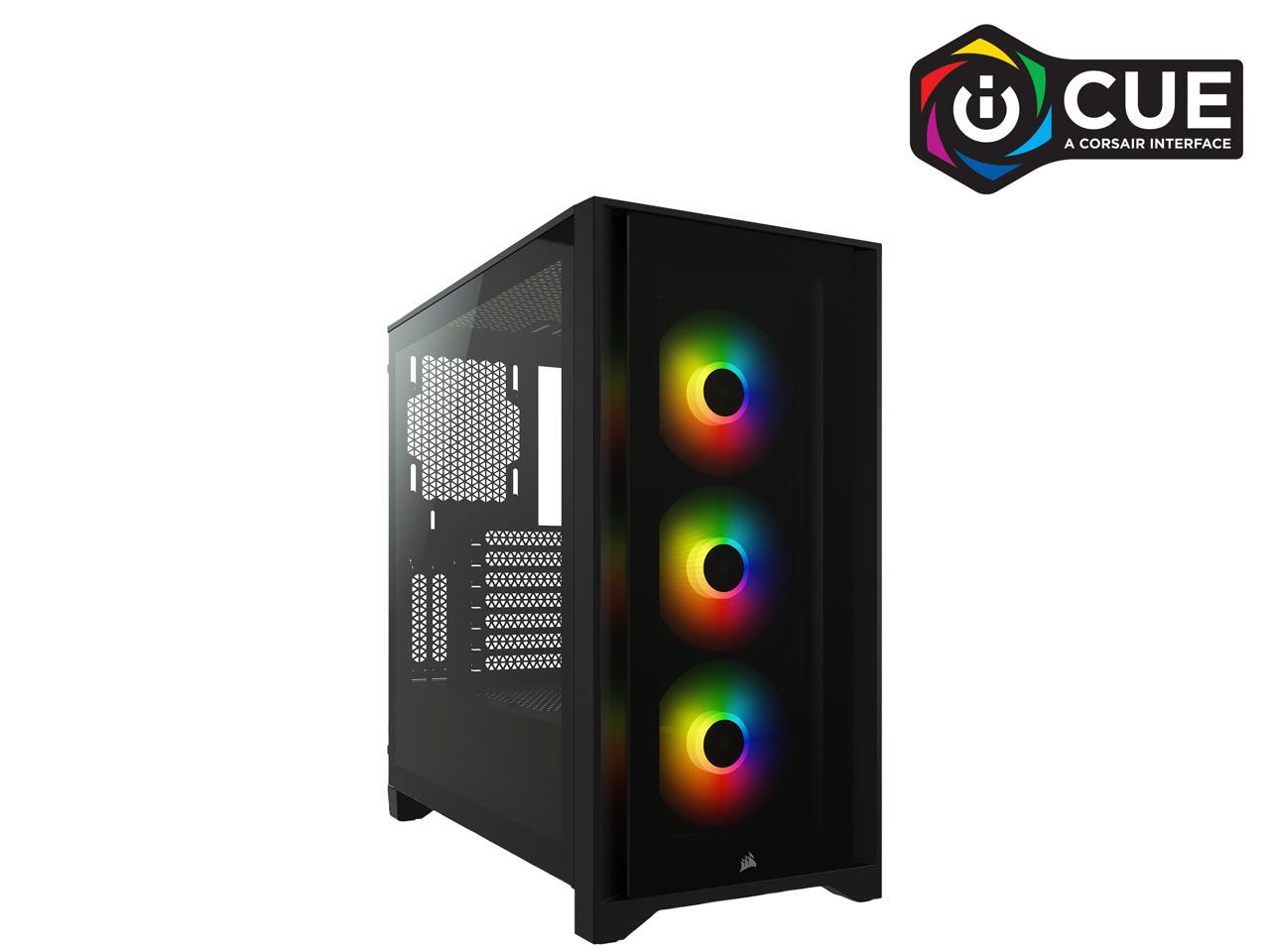 Corsair iCUE 4000X RGB CC-9011204-WW Black Computer Case - Newegg.ca